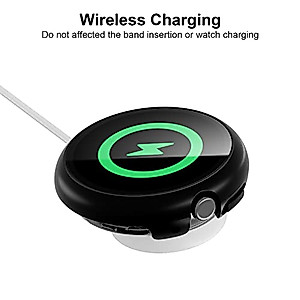 HASDON [2 Pack] Compatible with Google Pixel Watch 2(2023) /Pixel Watch Case with Tempered Glass Screen Protector, Matte Full Coverage Protective Cover Bumper for Google Pixel Watch 2/1