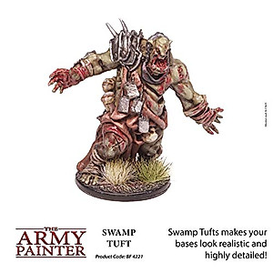 The Army Painter Tufts - Battlefield Tufts: Swamp Tuft, 77 Pcs, 3 Sizes -Terrain Model Kit for Miniature Bases & Model Grass Tufts -Diorama Supplies & Diorama Grass for Mini Basing & Gaming Scenery