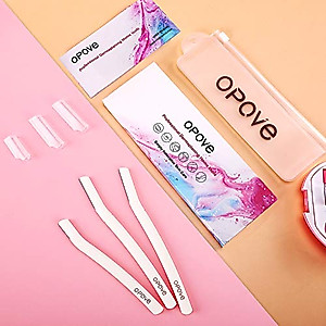 Dermaplane Razor for Women Face,Professional Dermaplaning Tool,Facial Razor, Peach Fuzz and Hair Removal, opove Multifunction Home Skin Care Tool,3 Eyebrow Razors