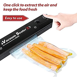 VAlinks Vacuum Sealer Machine Automatic Food Vacuum Sealer With 10 Vacuum Sealer Pockets,Mini Vacuum Preservation Machine Used for Food Preservation to Preserve Dry and Moist Food Small and Portable