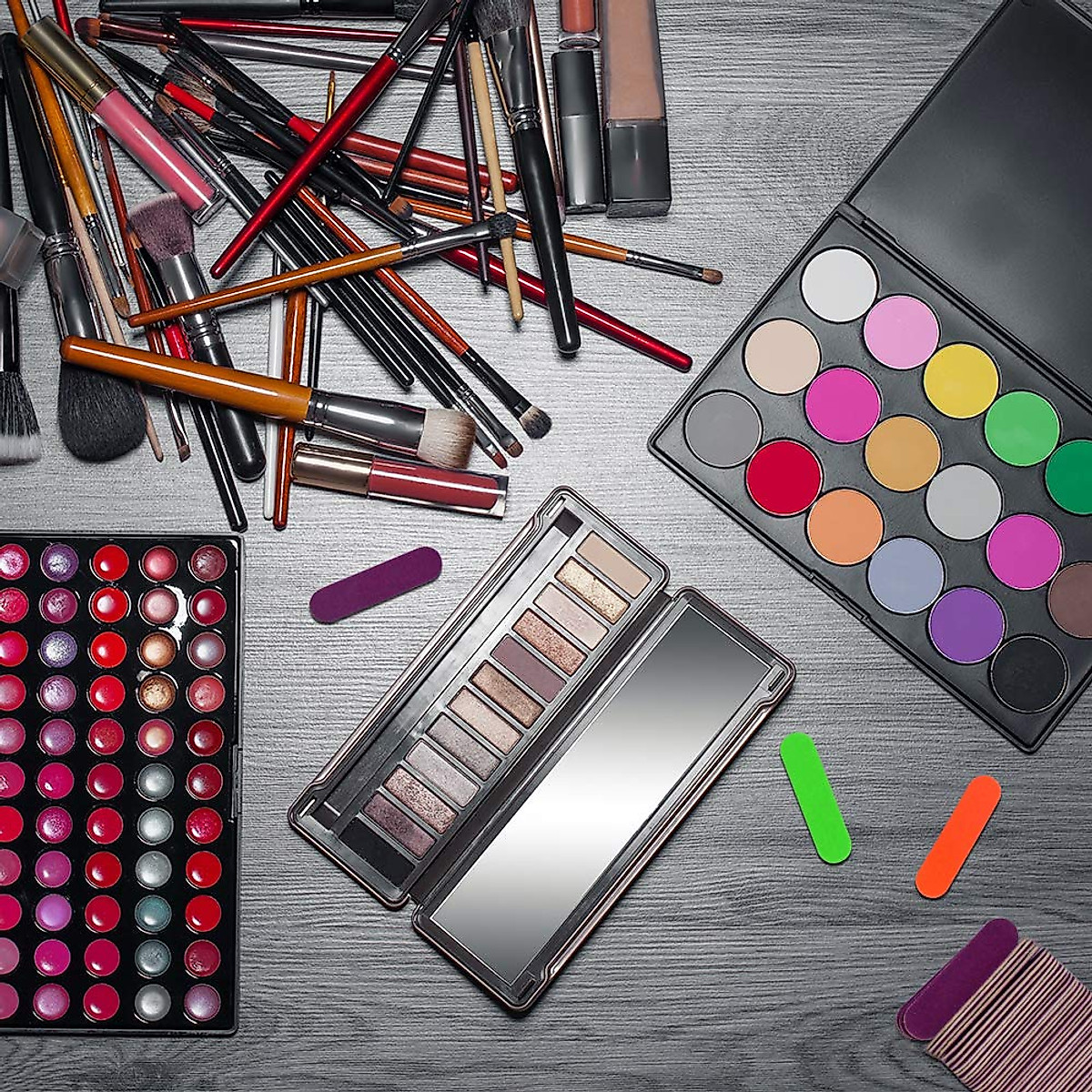 VIOCIWUO Mini Nail File Bulk 300 Pcs(180 Grit), Disposable Colorful Nail Files Emery Boards Home or Professional Manicure Tools(Purple, Green, Orange)