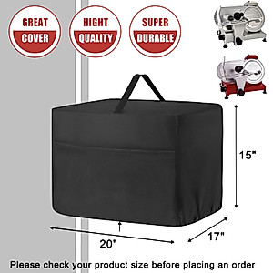 Rilime Meat Slicer Cover(Cover Only), Dust-proof Meat Slicer Machine for Home compatible with BESWOOD 250 Meat Slicer,compatible with VEVOR Commercial Meat Slicer
