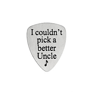 I Couldn’t Pick A Better Uncle Musical Guitar Pick Jewelry Gift for Uncle