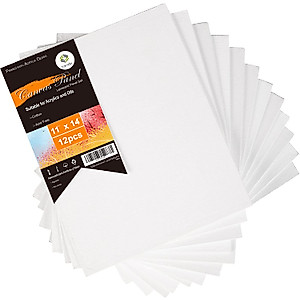 CONDA Artist Canvas Panels 9 x 12 inch, 12 Pack and 8 x 10 inch, 12 Pack for Painting