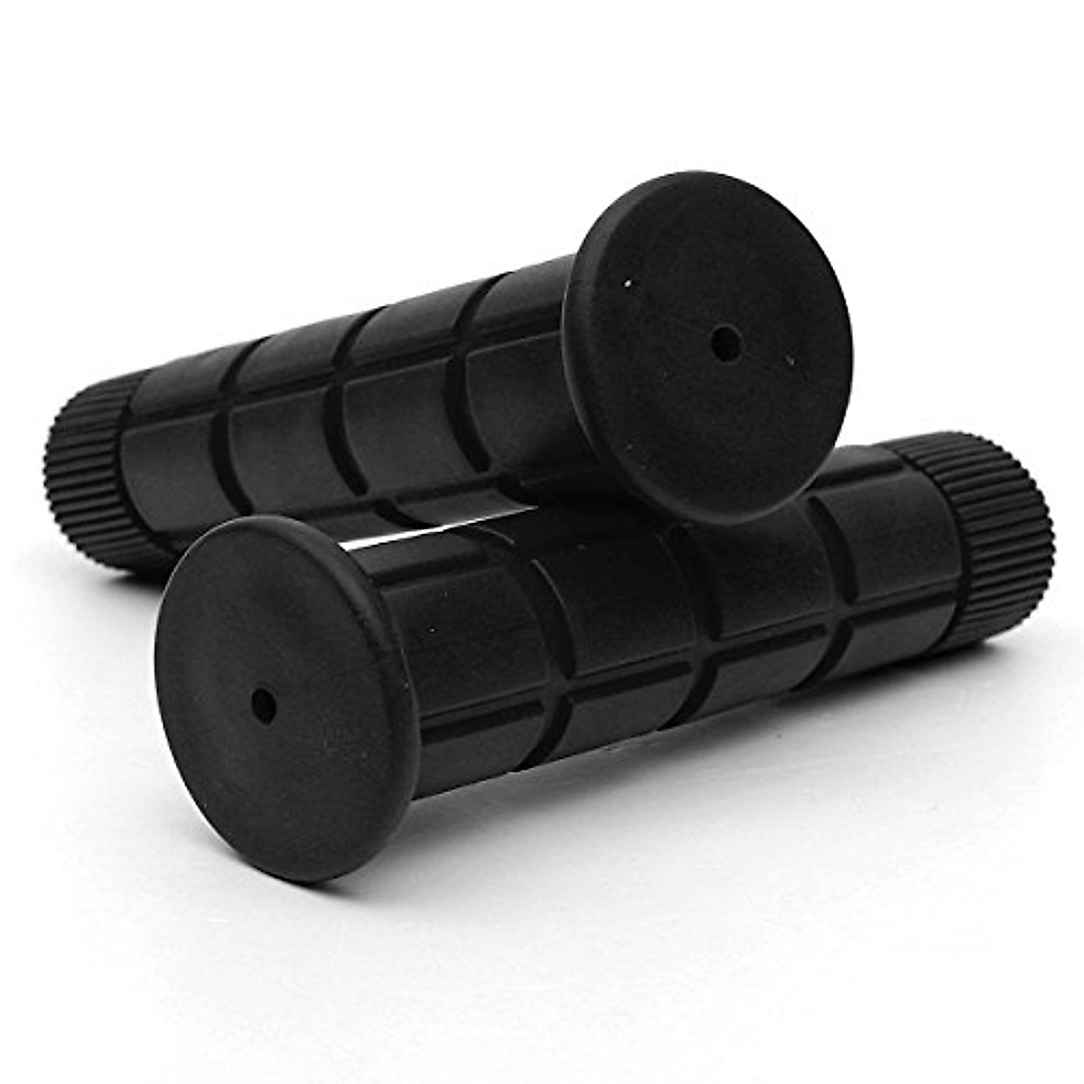 Coolrunner Bicycle Handle Bar Mushroom Grips BMX for Boys and Girls Bikes (Black)…