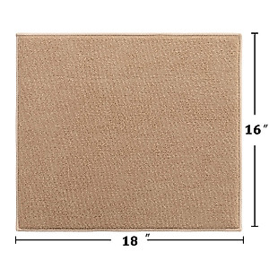 Absorbent, Reversible Microfiber Dish Drying Mat for Kitchen, 16 Inch x 18 Inch