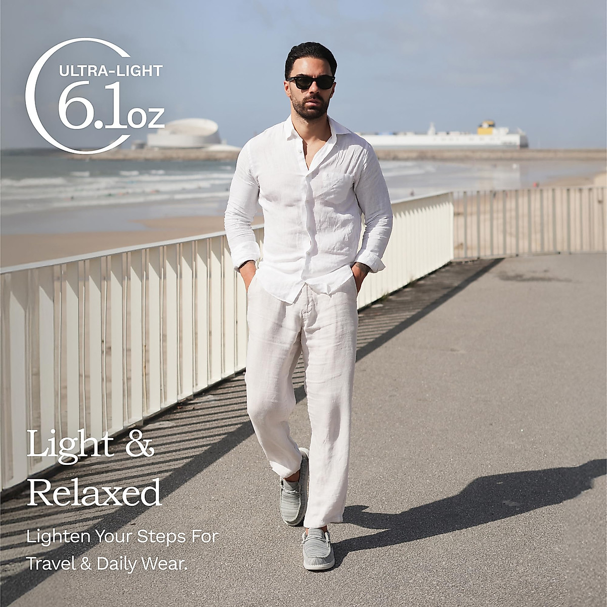 Bruno Marc Mens Slip-on Stretch Loafers Casual Shoes Lightweight Comfortable Boat Shoes, Grey - 11 (Breeze)