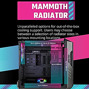 Cooler Master HAF 700 E-ATX High Airflow PC Case, Mesh Front Panel, Dual 200mm Sickleflow Customizable ARG Fans, 1 x USB 3.2 gen 2 Type C, 4 x USB 3.2 gen 1 (3.0) (H700-IGNN-S00)