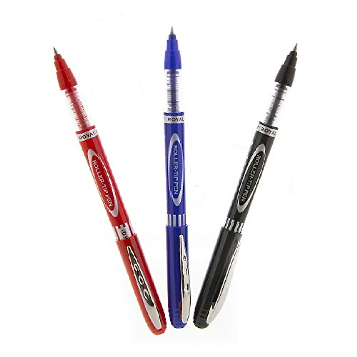 BAZIC Forza Assorted Color Gel Pens with Needle Tip – 3 Pack