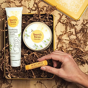 Burt's Bees Pregnancy Essentials Gifts Set, 3 Giftable Baby Shower Products & Must Have Baby Registry Items, Nourishing Skincare - Mama Belly Butter, Original Lip Balm, Leg & Foot Cream