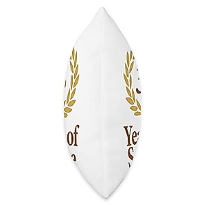 Years of Service Happy Work Anniversary Jubilee 33 Years of Service Funny 33rd Work Anniversary Jubilee Throw Pillow, 18x18, Multicolor