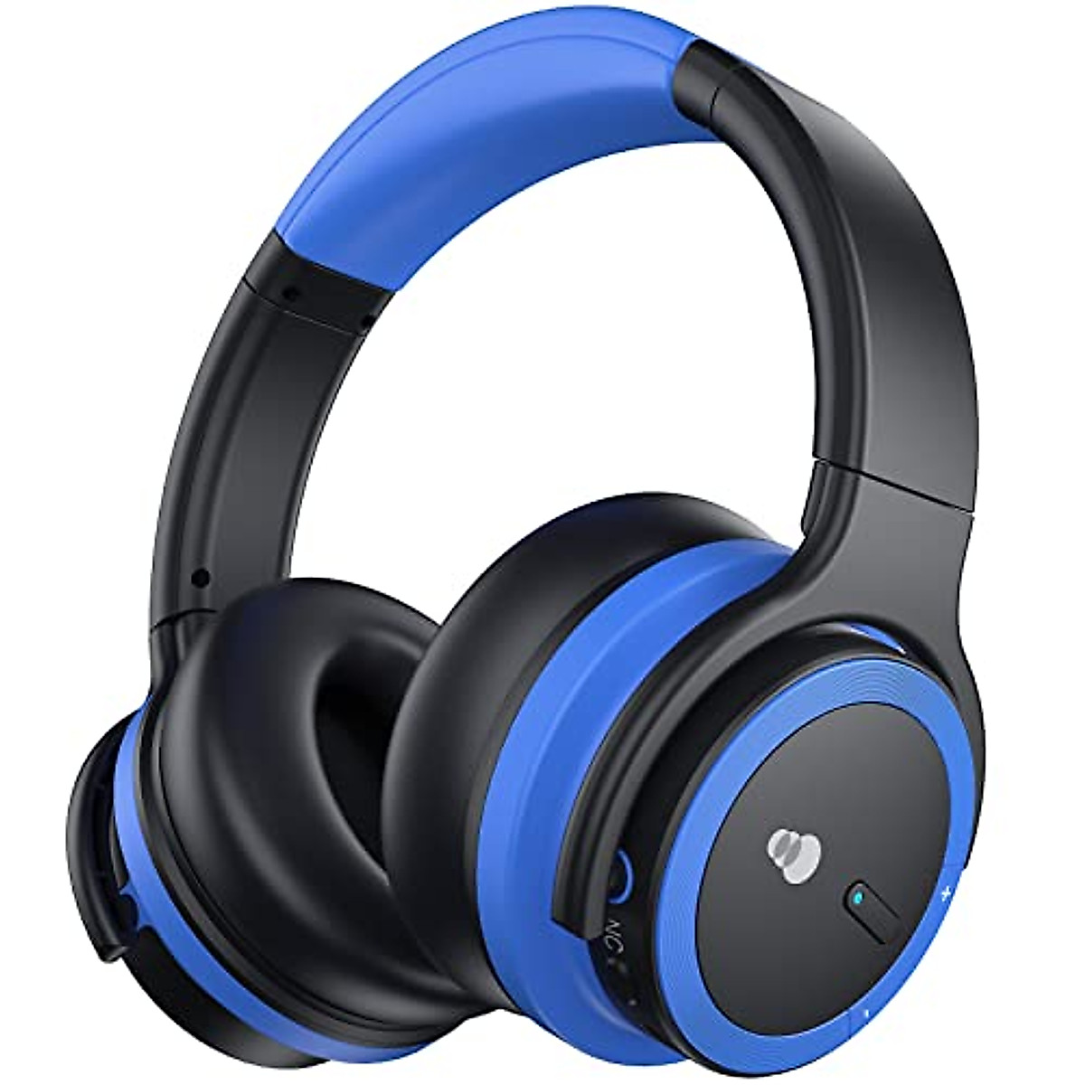 PurelySound E7 Pro Active Noise Cancelling Headphones, Over-Ear Bluetooth Headphones with Mic, Rich Deep Bass, Long Battery Life, Comfortable - Black