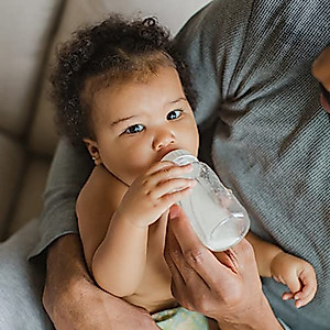 Evenflo Feeding Glass Premium Proflo Vented Plus Bottles for Baby, Infant and Newborn - Helps Reduce Colic - Clear, 4 Ounce (Pack of 6)