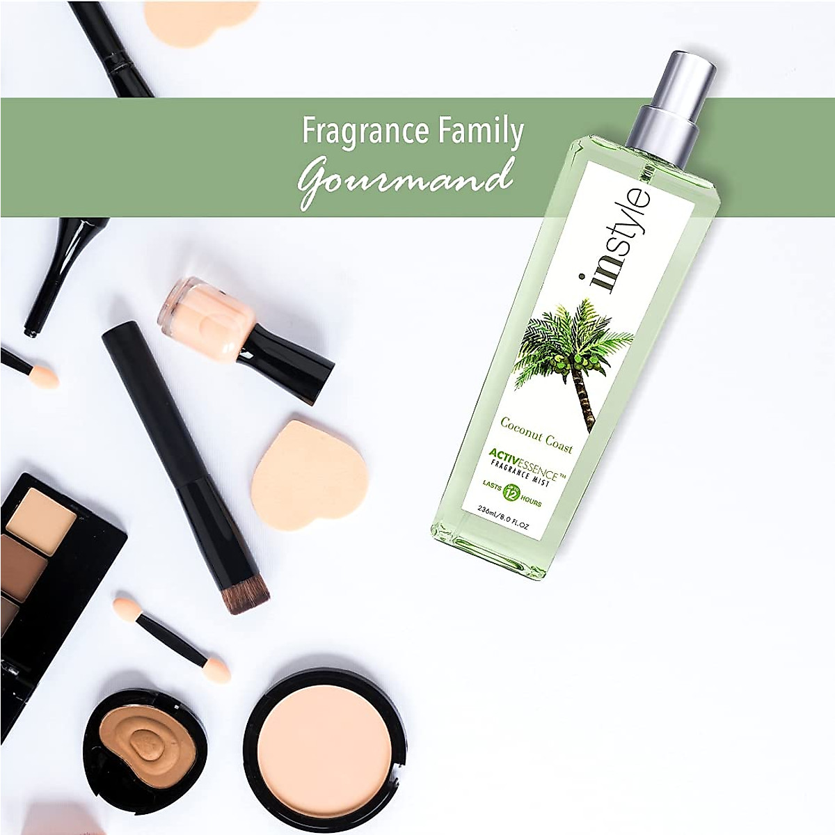 Instyle Activessence Body Spray | Tropical Coconut Coast | Women’s Body Spray | 8 Fluid Ounces