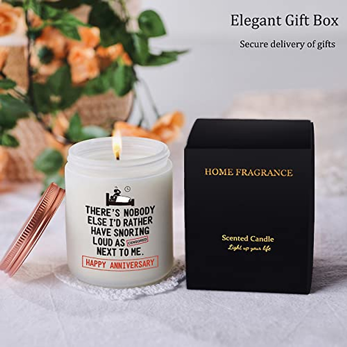 Anniversary Funny Gifts for Her Him- Anniversary Wedding Gift for Wife Husband Girlfriend Boyfriend, Humorous 1 2 3 4 Years Anniversary Candle Gifts, Lavender Scented