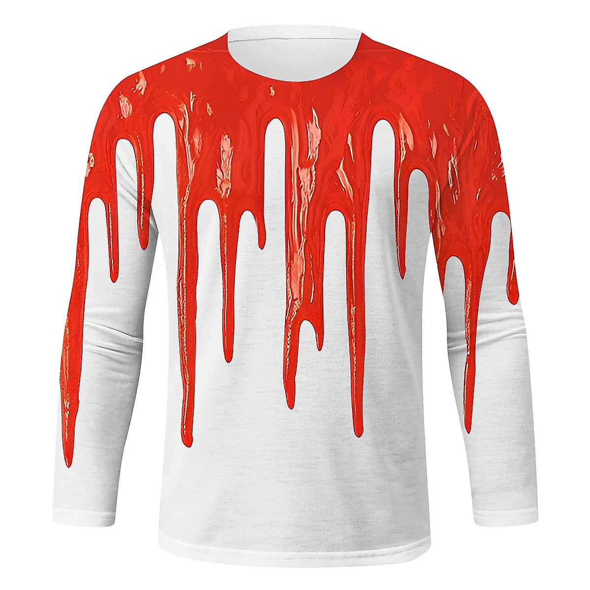 Cool T Shirts for Men T-Shirts for Men O Neck Long Sleeve Printed Thermal Lightweight Outdoor Tees True Comfort Trendy Tops Yellow Shirt Men