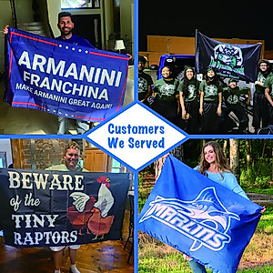 KafePross Custom Outdoor Flags 3X5 FT Use Your Personalized Picture Text or Logo to Customized Gifts Print One Side