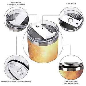 Duck Flowers Tumbler with Handle Travel Mug Water Bottle Tea Coffee Cup White-style