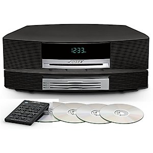 Bose Wave Music System Bundle with Bose Wave Multi-CD Changer, Graphite Grey - Black (Renewed)
