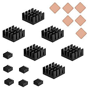 Heatsink Kit for Cooling Cooler Raspberry Pi 3 B+, Pi 3 B, Pi 2, Pi Model B (18 pcs)
