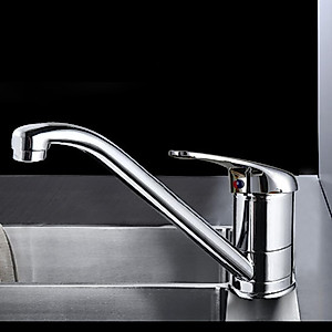 Uonlytech Kitchen Faucet Washbasin Mixer Tap Faucets for Bath Sinks Water Tap Bathtub Faucet Kitchen Sink Faucet Bath Mixer Tap Wash Basin to Rotate Hot and Cold