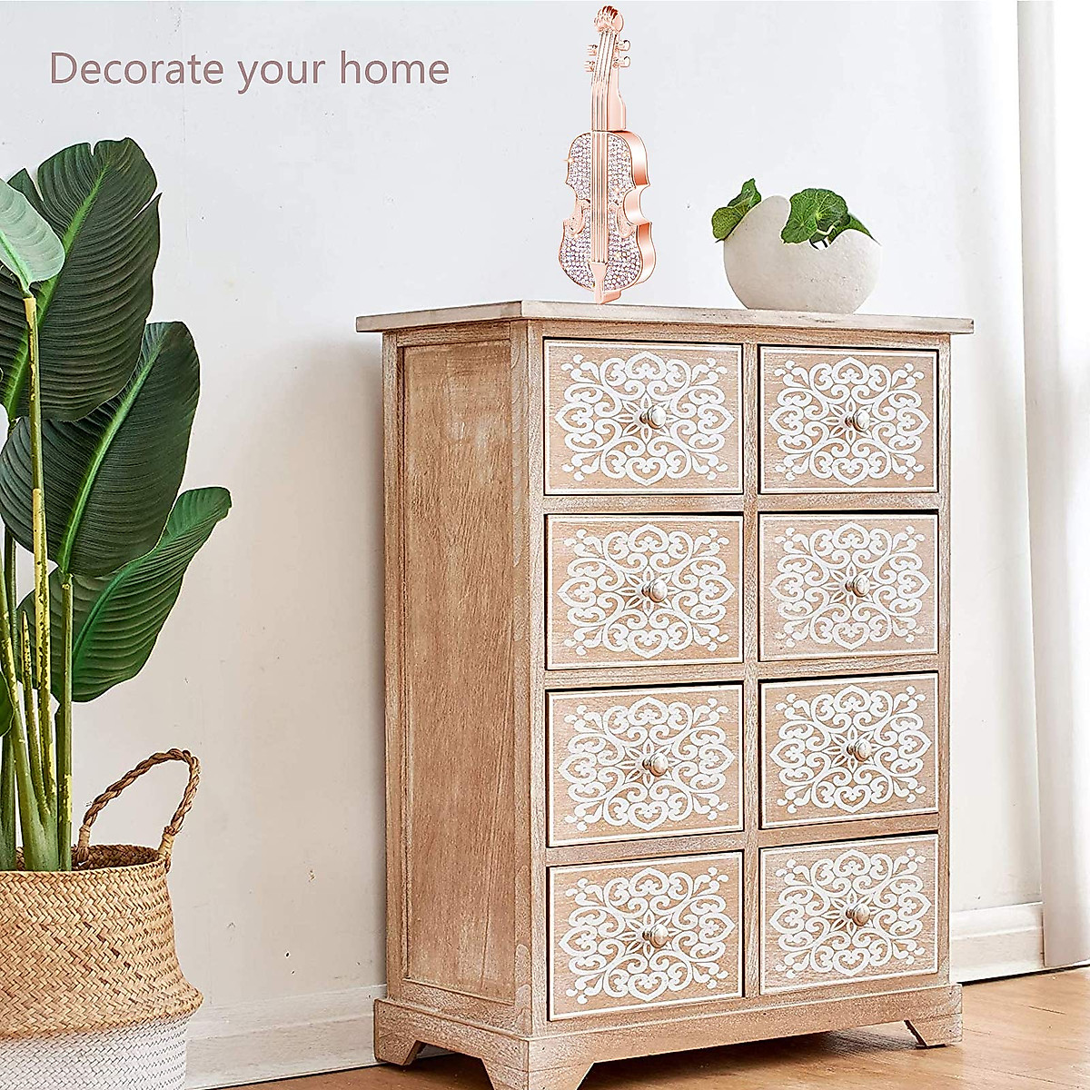 Gireatick Long Lasting Matte lipstick in Velvety Red, Unique Violin Appearance Design, Waterproof Durable Mist Liquid Lipstick with Gift Box