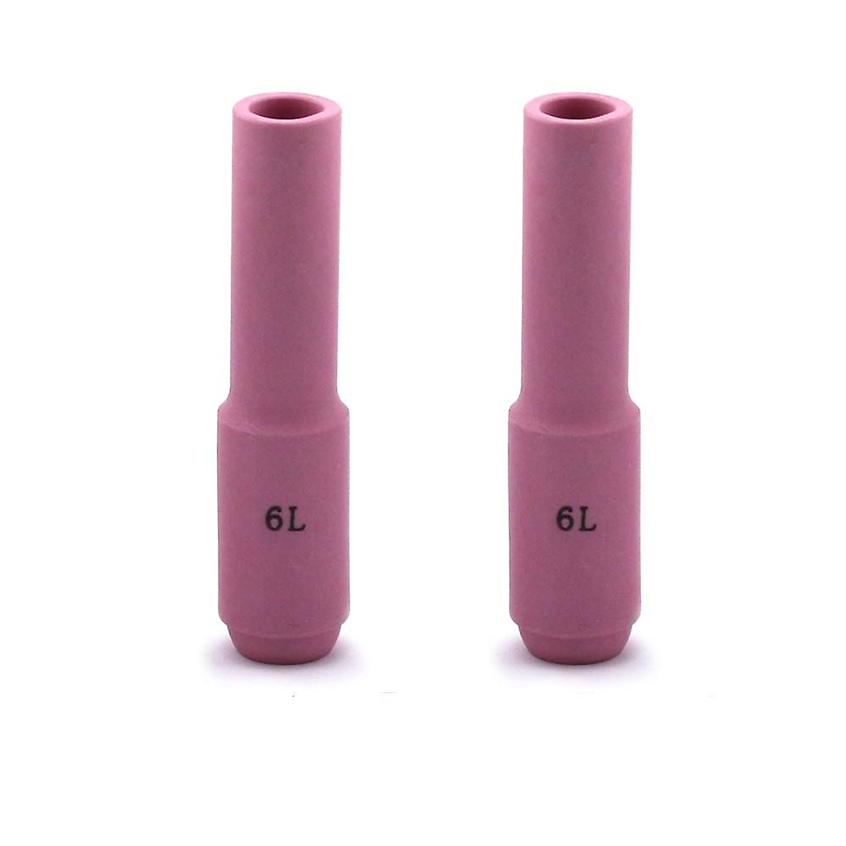 WeldingCity 2-pk LONG Ceramic Cup 10N48L (#6, 3/8") for Regular Setup in TIG Welding Torch 17, 18 and 26 Series