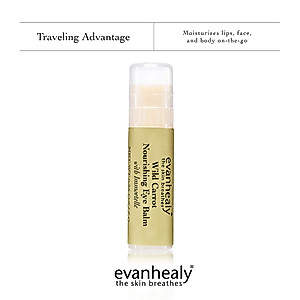 evanhealy Wild Carrot Immortelle Eye Balm | Organic Travel Moisturizer Stick | Hydrating Balm to Brighten Skin Around Eyes, Face, & Body | On the Go Moisturizer