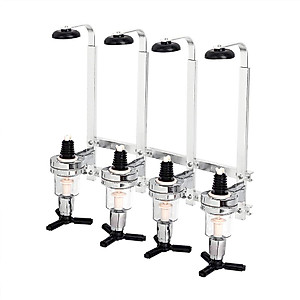 Liquor Dispenser For Home Bar 4 Bottle Liquor Dispenser, Bar Butler Wall Mounted Beverage Bottle Stand Liquor Dispenser Wall Beer Cocktail Wine Dispenser Wine Holder Bar Party Drinking for Home Bar