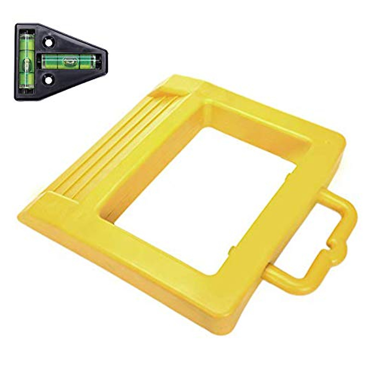Homeon Wheels Pallet Truck Chock Heavy Duty Pallet Jack Stopper 14.2" Length x 11.6" Width x 2" Height Yellow (1 Pack) One T Level