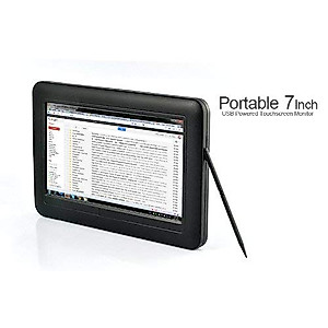 BW Portable 7 Inch USB Powered Touchscreen Monitor - Black