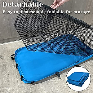 47x24 Guinea Pig Cage Liners Small Animal Habitat Canvas Bottom Liner Chinchilla Waterproof Oxford Cloth Cage Liners Pads Small Animals Cage Bedding Accessories for Ferrets Rabbits Hedgehog（Blue）