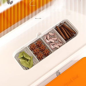 FIFOR Wall Mounted Dry Food Dispenser, 10kg/22lbs Rice Bucket Kitchen Grains Organization, Suitable for Rice, Beans, Laundry Scent Beads (Color : White b)