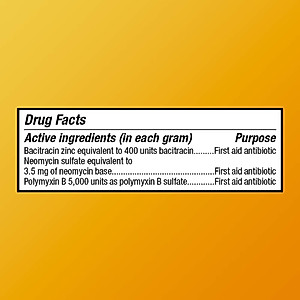 Amazon Basic Care First Aid Antibiotic Ointment, 2 Ounce (Pack of 1)