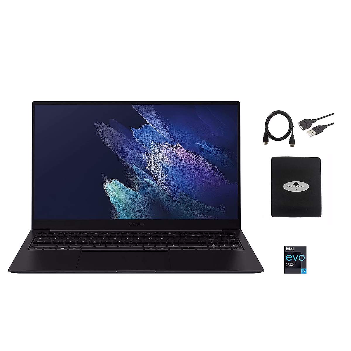 SAMSUNG Galaxy Book Pro 15.6" Laptop Computer, Intel Evo Platform Intel 11th Gen Core i7-1165G7 Up to 4.7 GHz, 16GB RAM, 1TB PCIe SSD, Intel Iris Xe Graphics, Win 10, Mystic Blue w/ Accessories