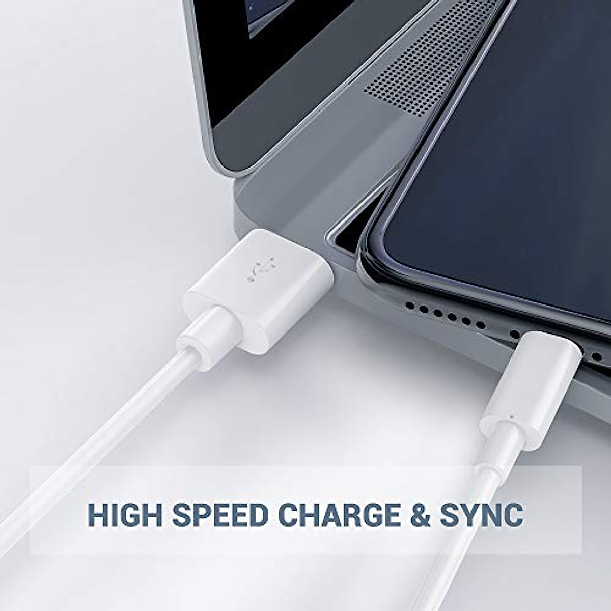 Novtech MFi Certified iPhone Charger Cable 3Pack 3FT USB to Lightning Cable 2.4A Fast Charging Cord Wire for iPhone 14 Plus 13 12 11 Pro Max XR Xs X 8 7 6 6s 5 5s SE iPad Air Pro Mini - White