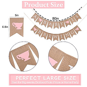 Tea Party Bridal Shower - Tea With The Bride To Be, Bridal Shower Burlap Banner, Bride To Be Banner, Tea Party Shower Decorations (Tea With The Bride To Be)