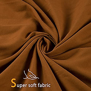 TOCOMOA Duvet Cover King Burnt Orange, 100% Microfiber Rust Comforter Cover Set, Ultra Soft 3 Pieces Bedding Set with 1 Duvet Cover and 2 Pillowcases