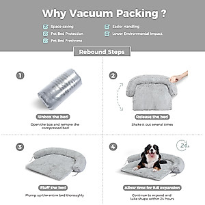 MUTTROS Dog Bed Large Sized Dog, Fluffy Dog Bed Couch Cover, Calming Large Dog Bed, Washable Dog Mat for Furniture Protector,Perfect for Small, Medium and Large Dogs and Cats