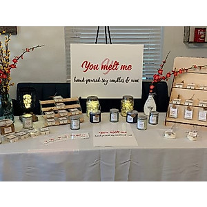 Soy Wax Melt- Peppermint with Rose Petals- Super Fragrant- One Bar Six Cubes- Free Surprise Wax Melt Sample with Order (Peppermint w/Rose Petals)