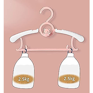 40pcs Baby Gift HGYZE Nursery Closet Hangers, Ultra-Thin Non-Slip and Extendable Laundry Infant Pant Hanger for Newborn Clothes - Adjustable Children Coat Hanger for Girl Boy Toddler Kid（Blue & Pink）