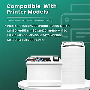 GREENBOX Remanufactured Ink Cartridge PG40 CL41 Replacement for Canon PG-40 CL-41 for Canon PIXMA IP1800 IP2600 MP140 MP150 151 MP160 MP170 MP180 MP190 MP210 MP450 MP470 JX200 Printer(1 Black 1 Color)