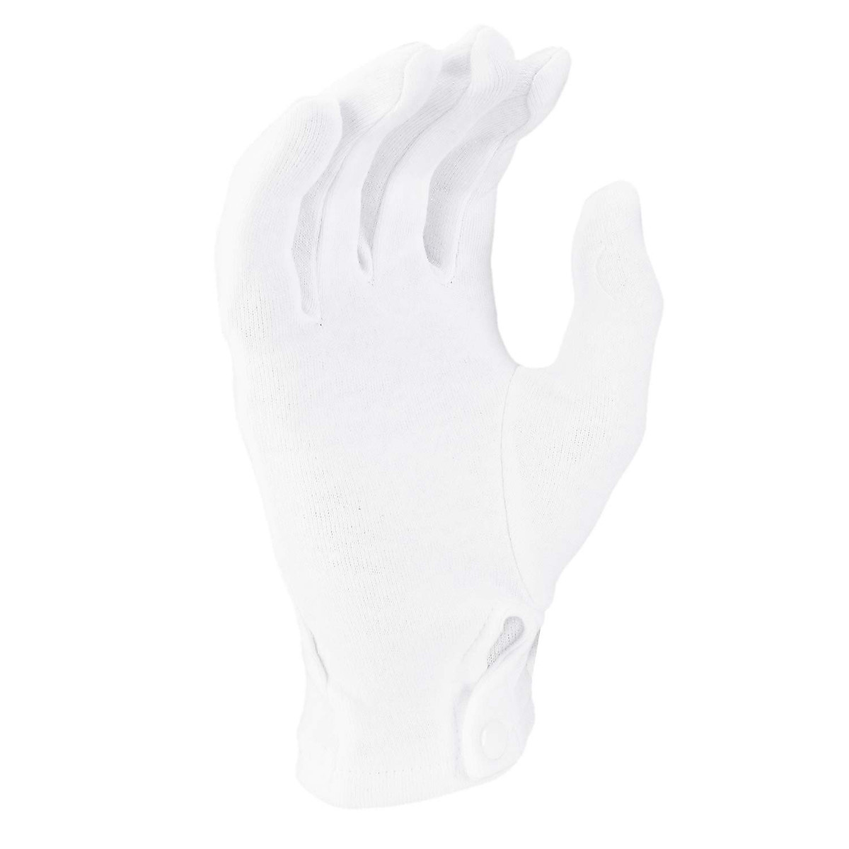 HATCH Cotton Parade Duty Glove with Snap Back, White, Large