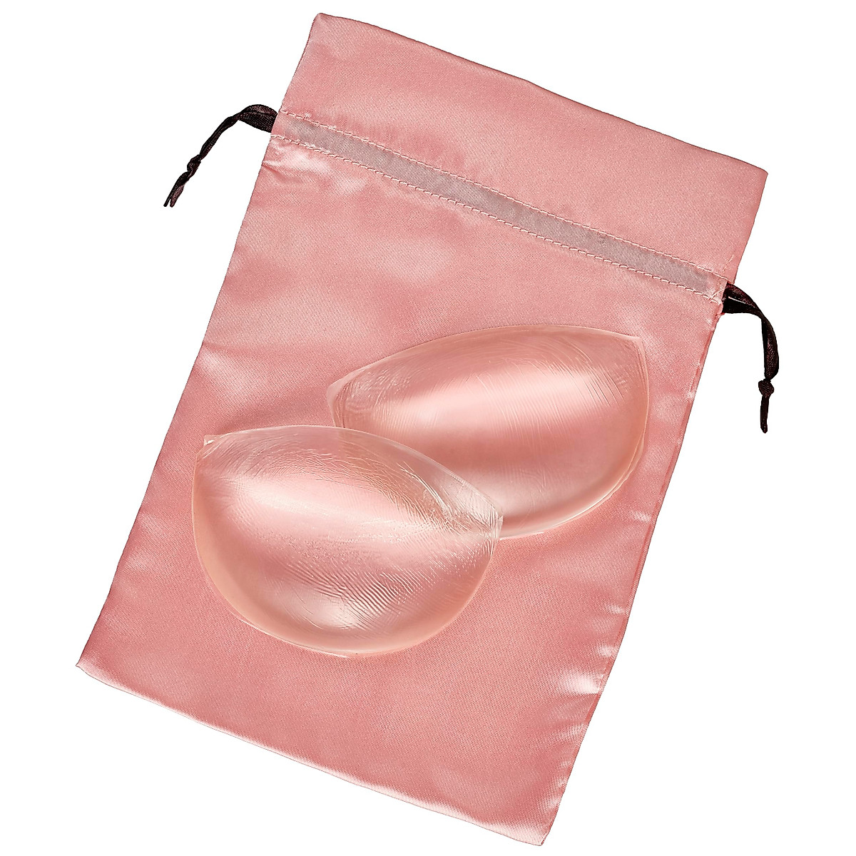 Under Glamour Silicone Bra Inserts, Silicone Breast Enhancers, Silicone Gel Bra Inserts - Cleavage Enhancers Pads (Large) Clear
