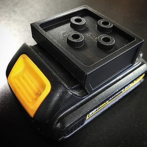 Battery Mount Adapter Dock Holder Compatible with Dewalt 20v Batteries.