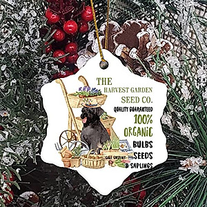 Memorial Pendant Christmas Ornaments The Dog Pet Owner Vegetables And Flowers Harvest Garden Organic Bulbs Seeds & Saplings Christmas Keepsake Pendant Decorations Ornament Gifts Hanging Ornament for C