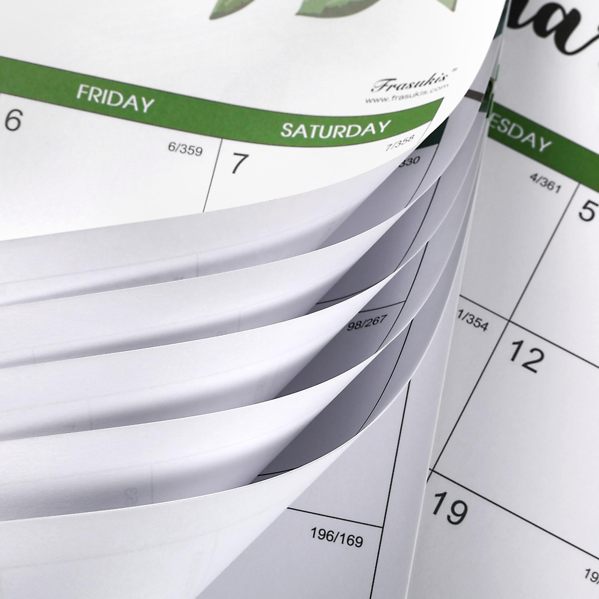 Wall Calendar 2023-2024 - 2 Yearly Wall Calendar 2023-2024, JULY 2023 - JUNE 2025, 14.8'' x 11.5'', Twin-Wire Binding, Large Blocks with Julian Dates, Perfect for Planning and Organizing Your Home and Office