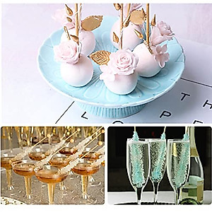 100 Pieces Rock Candy Sticks with Ball Wooden Sticks Wood Cake Sticks Drink Stirrer Sticks for Lollipop Coffee Appetizer Skewers,6Inch