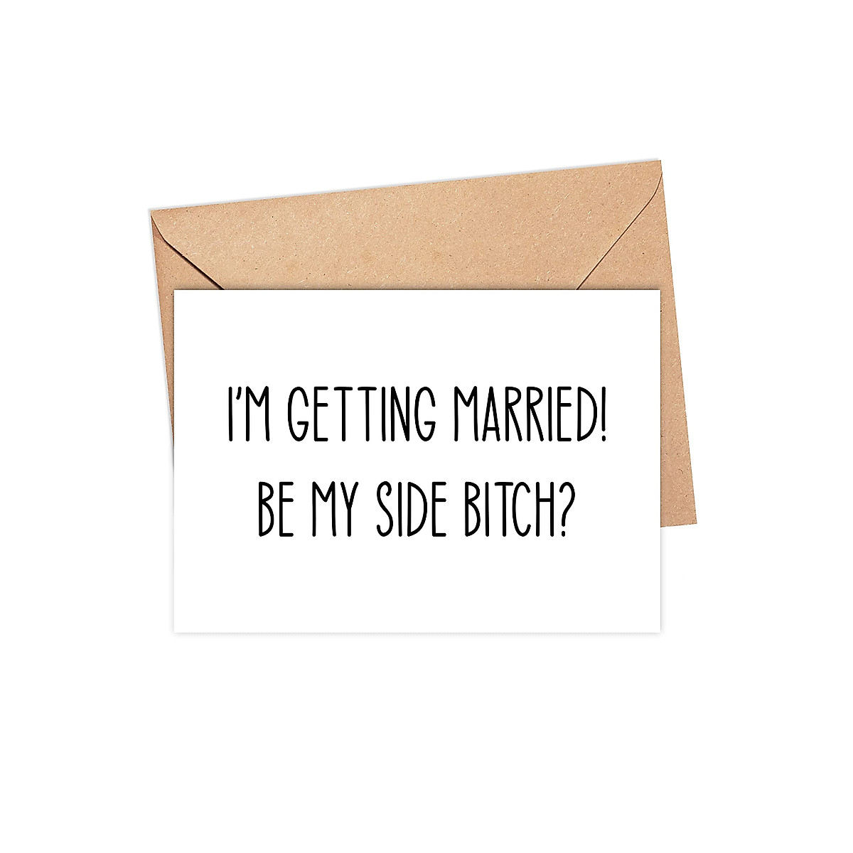 Arezzaa Will You Be My Bridesmaid Card - Funny Bridesmaid Ask Card - Wedding Party Proposal Card - Be My Side Bitch, 5 x 7 inches