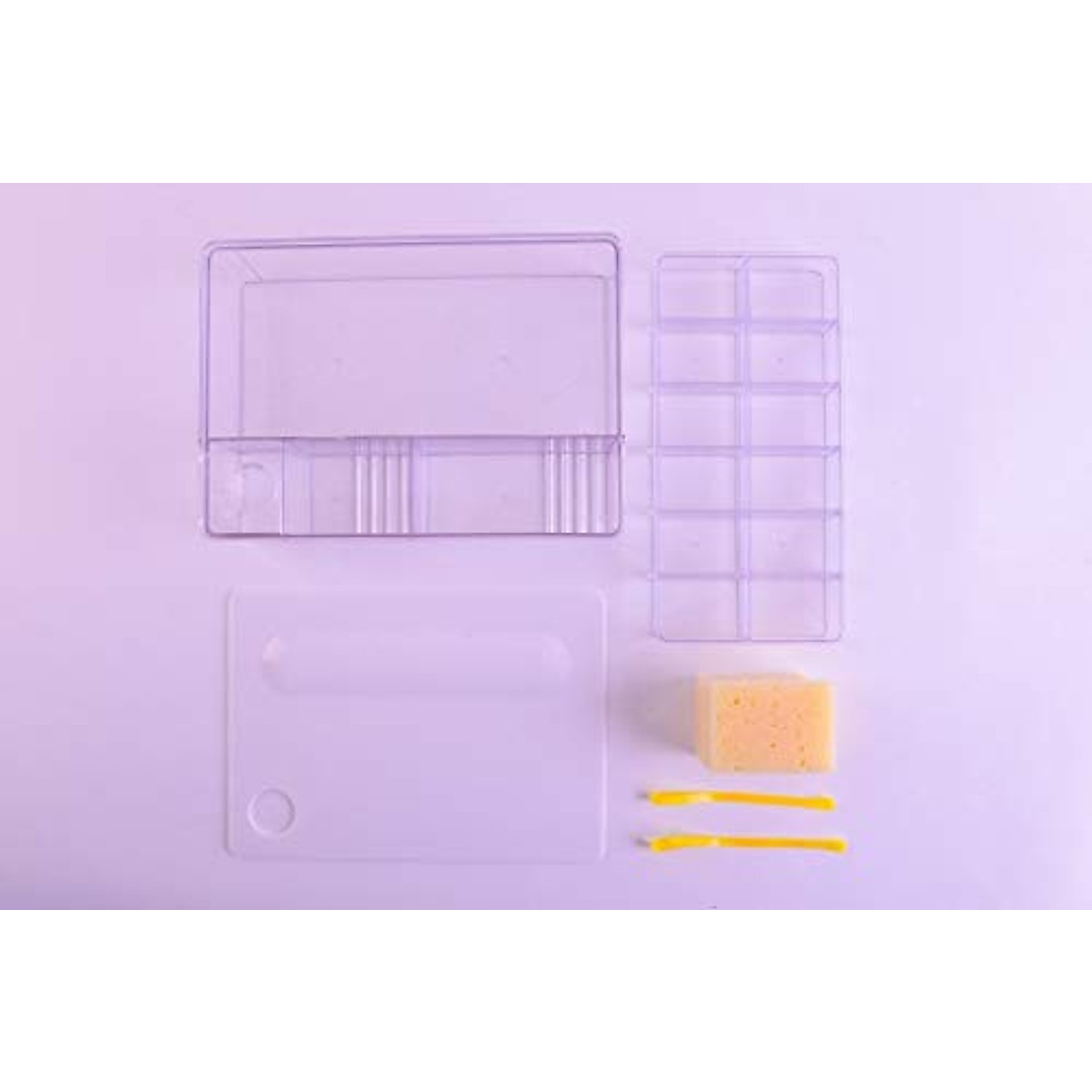 Mont Marte Art Brush Washer for Art, 2 Water Tanks,1 Mixing Palette, 1 Foam Sponge